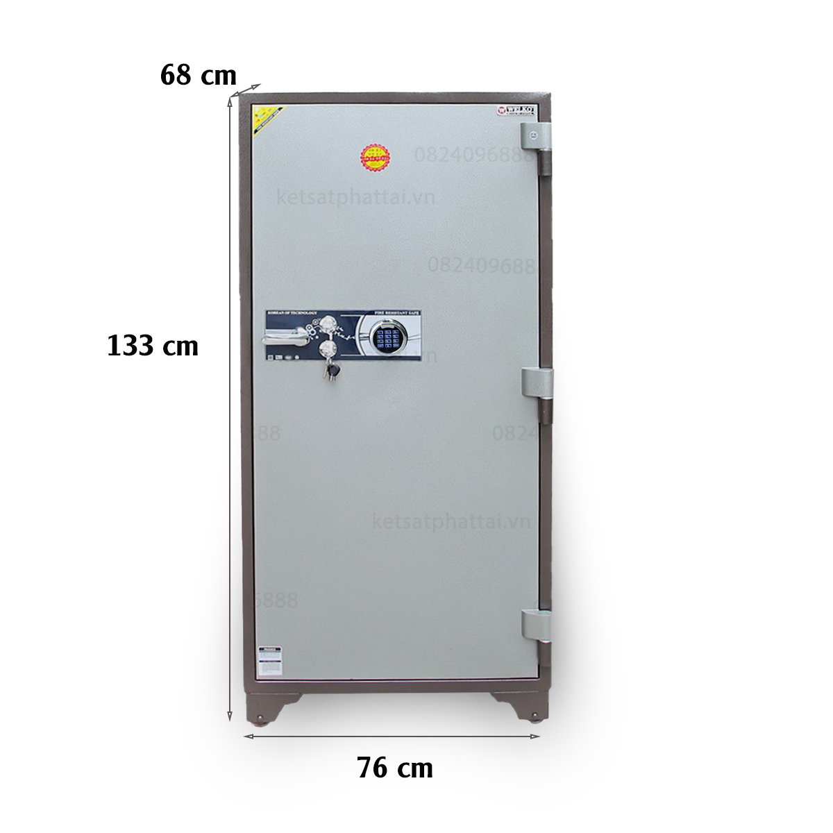 Két sắt KCC1400VT khóa vân tay điện tử